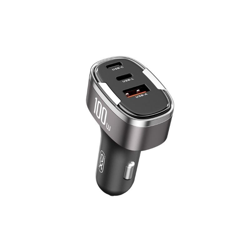Auto punjac XO inteligentni CC61 100W 2X Type C+USB - Akord Tech store