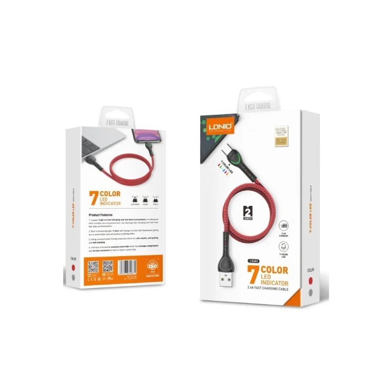 USB kabal LDNIO LS482 FAST Micro 2.4A 2m - Akord Tech store